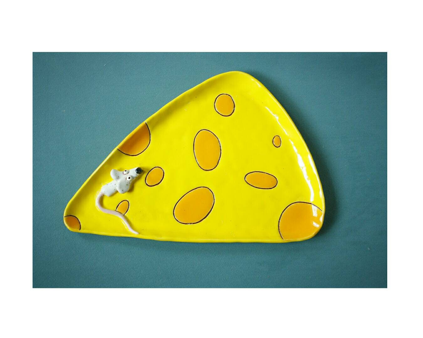 Ceramic Cheese Yellow Plates, Serving Platter, Cheese Board - Etsy