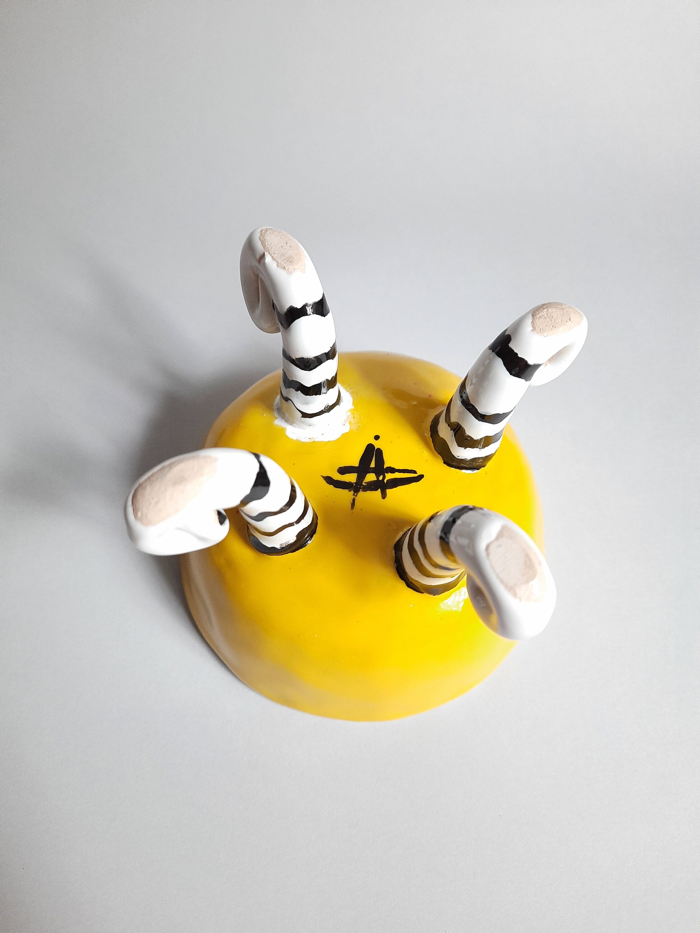 Ceramic Yellow Bowl With Polka Dots of Nuts 250ml, Candy Bowl, Organic ...