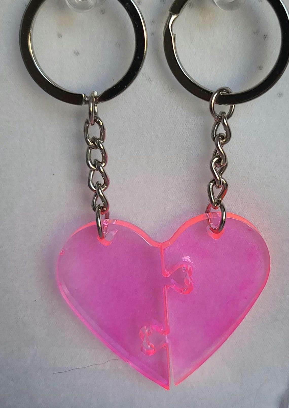 Half Heart Puzzle Piece Keychain. *for Your Favorite Person - Etsy