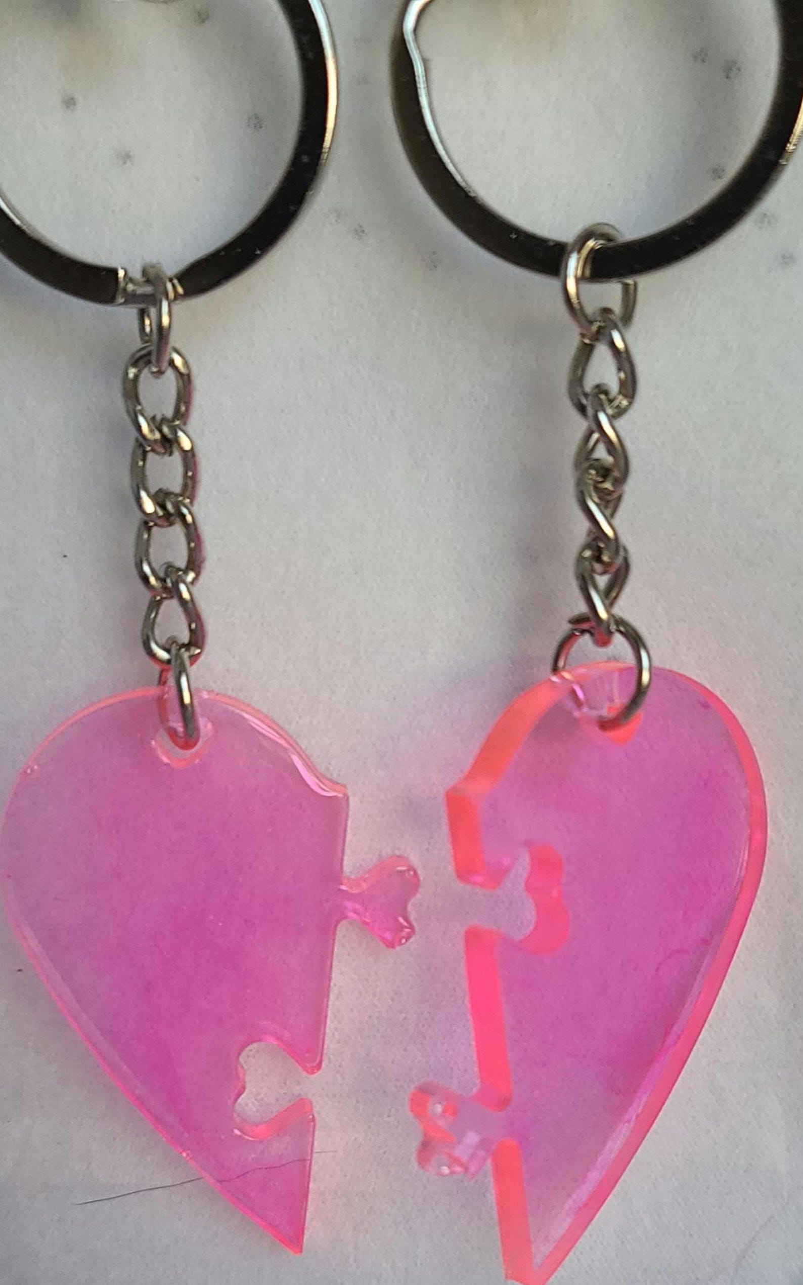 Half Heart Puzzle Piece Keychain. *for Your Favorite Person - Etsy