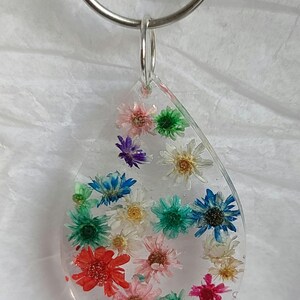 Dried Flower Keychain - Etsy