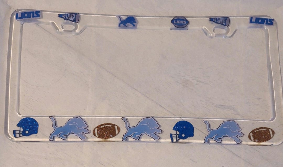 Lions Detroit License Plate Frame - Etsy