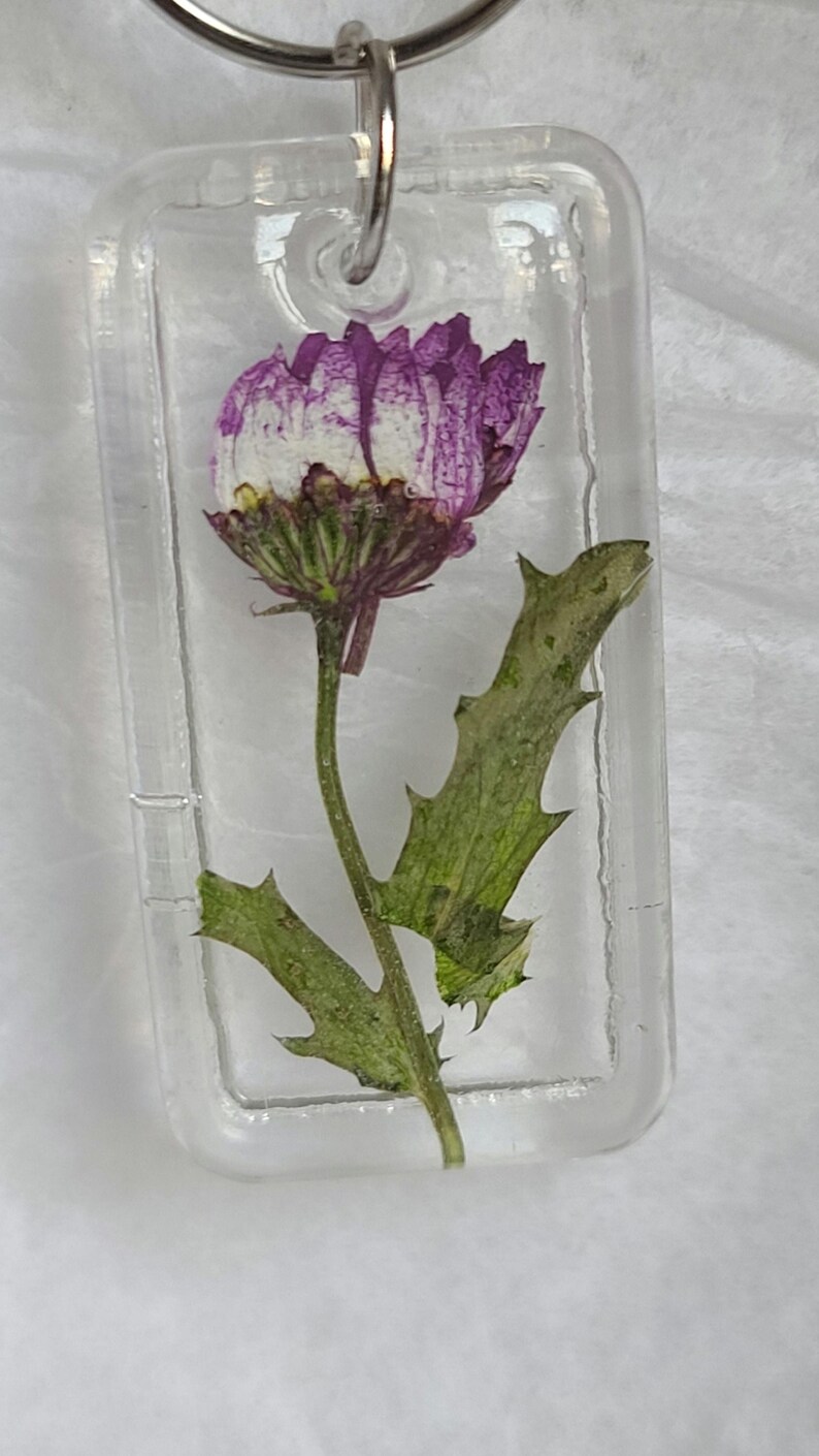 Dried Flower Keychain - Etsy