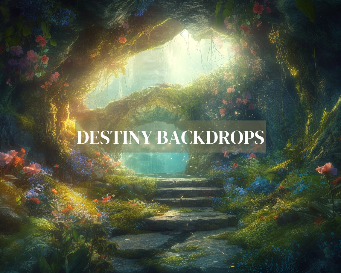 15 Fantasy Arch Forest Lake Backdrops Fantasy Digital Background ...