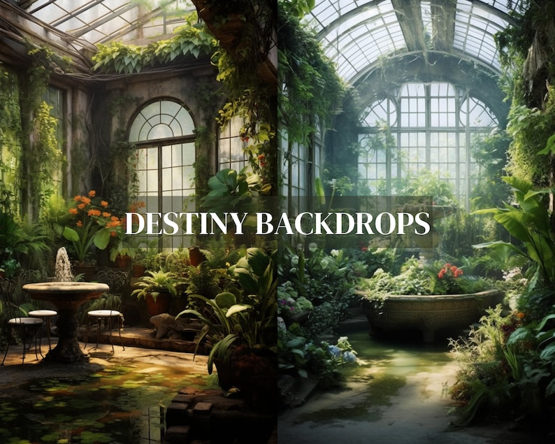 10 Fantasy Rococo Greenhouse Backdrop Enchanted Greenhouse Background ...