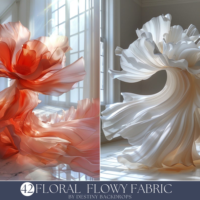 42 Flowy Fabric Backdrops Fine Art Digital Backdrops Maternity Backdrop ...