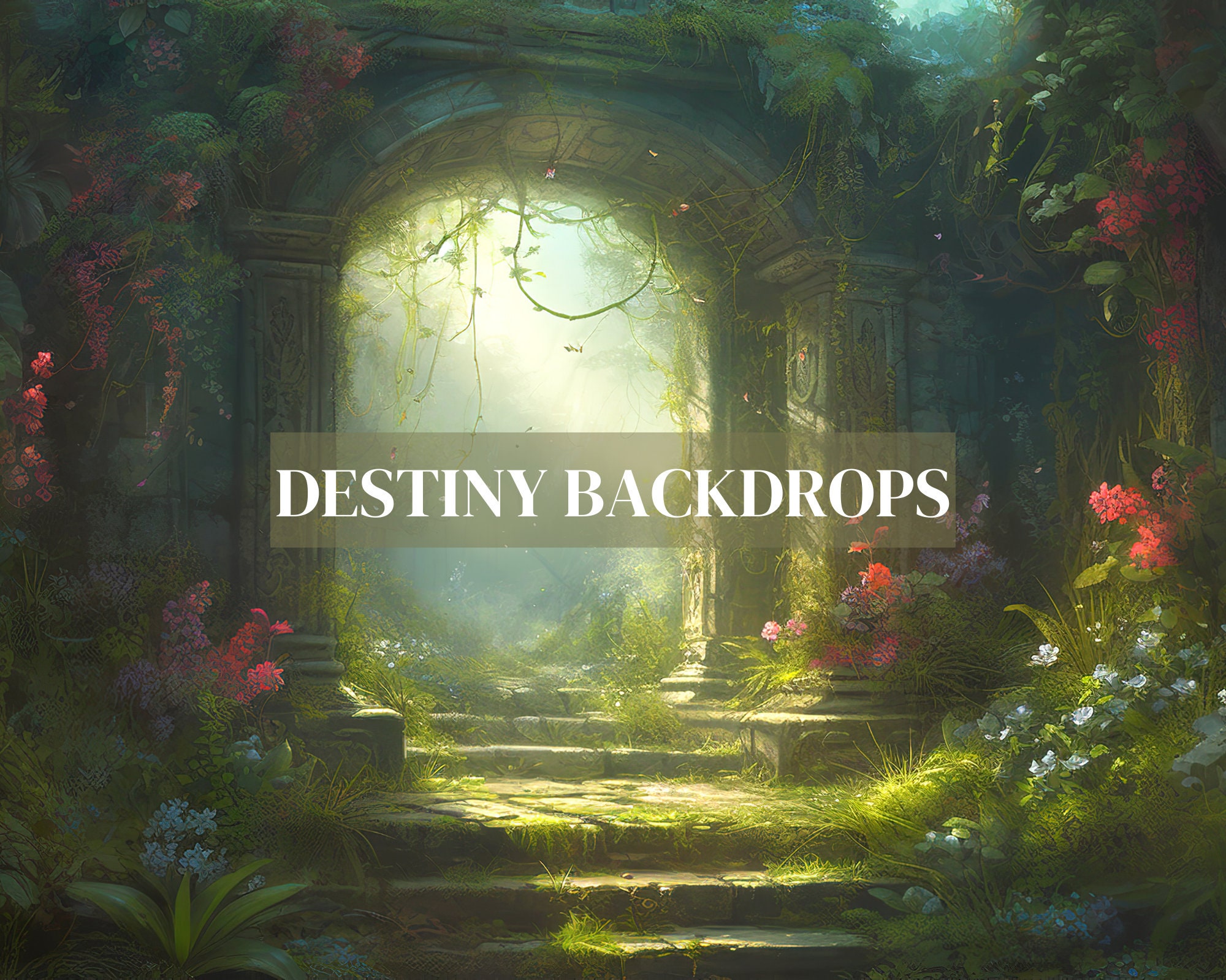 15 Fantasy Forest Backdrops Elven Forest Backdrop Magical Fairy Digital ...