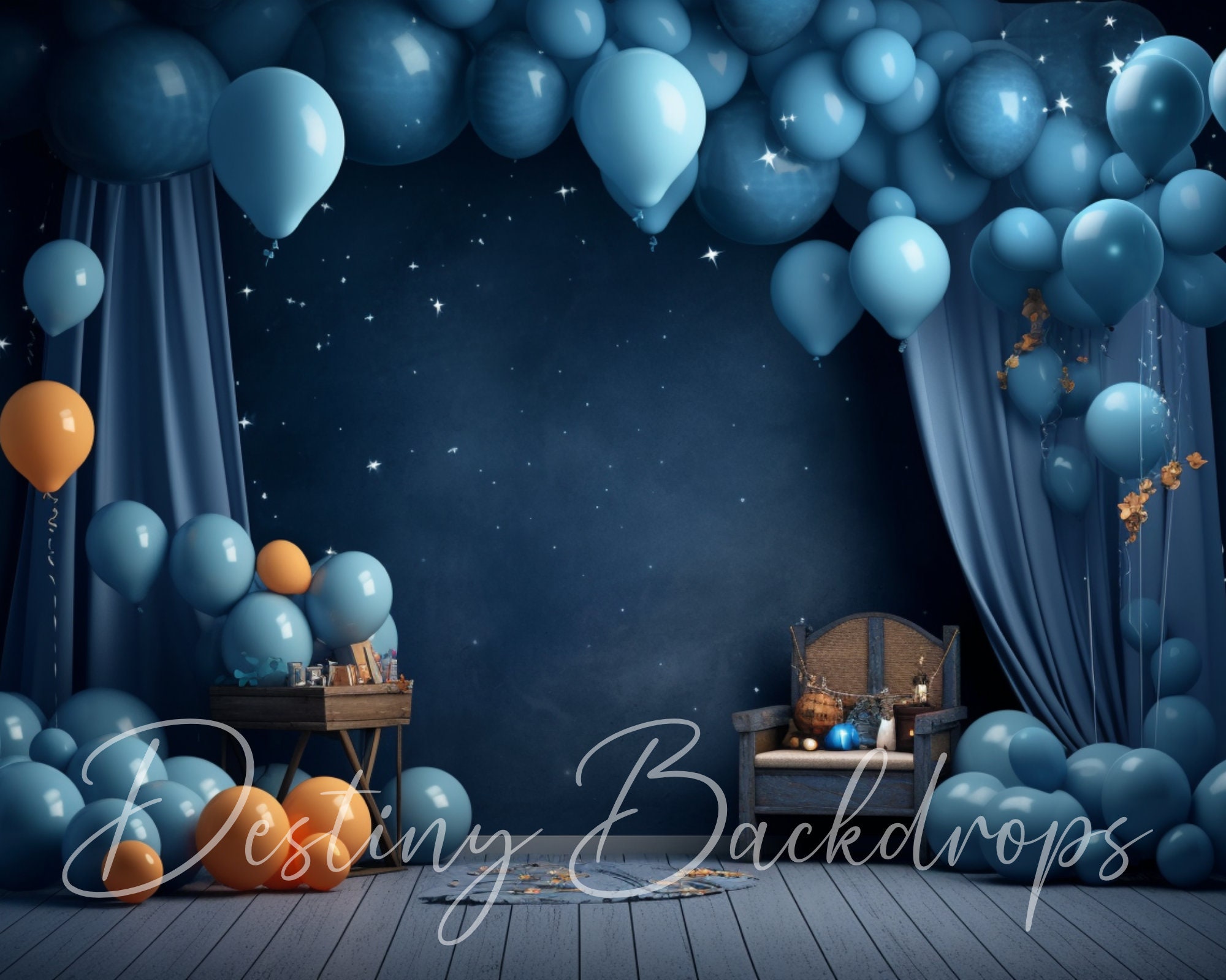 20 Kids Party Backdrops Celebration Digital Backdrops Family Birthday ...