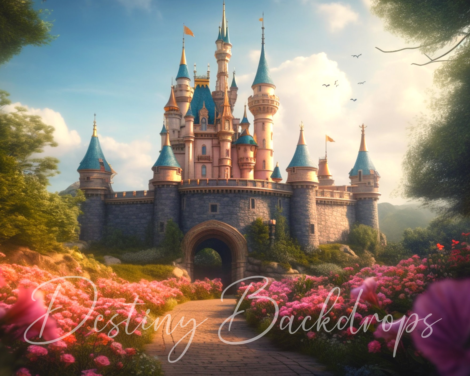 5 Fairytale Castle Backdrop Fairytale Palace Wedding Backdrop Fairytale ...