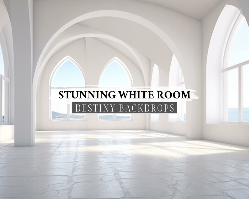 Stunning White Room Digital Backdrop Photoshop Overlays Room ...