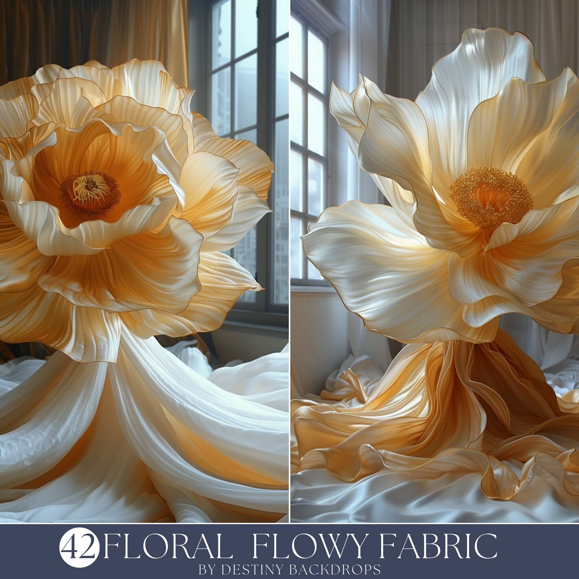 42 Flowy Fabric Backdrops Fine Art Digital Backdrops Maternity Backdrop ...