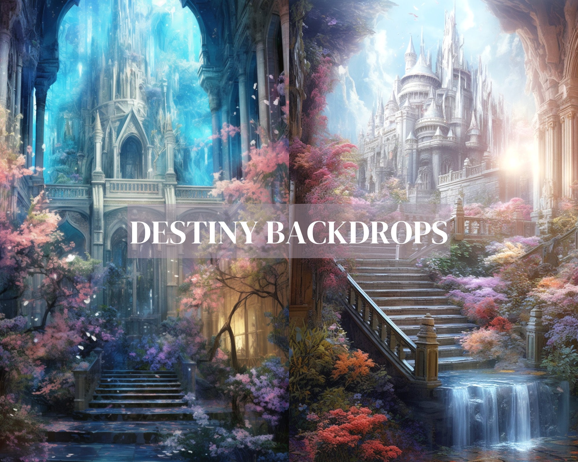 11 Fantasy Palace Backdrop Elegant Palace Backdrop Magical Landscape ...