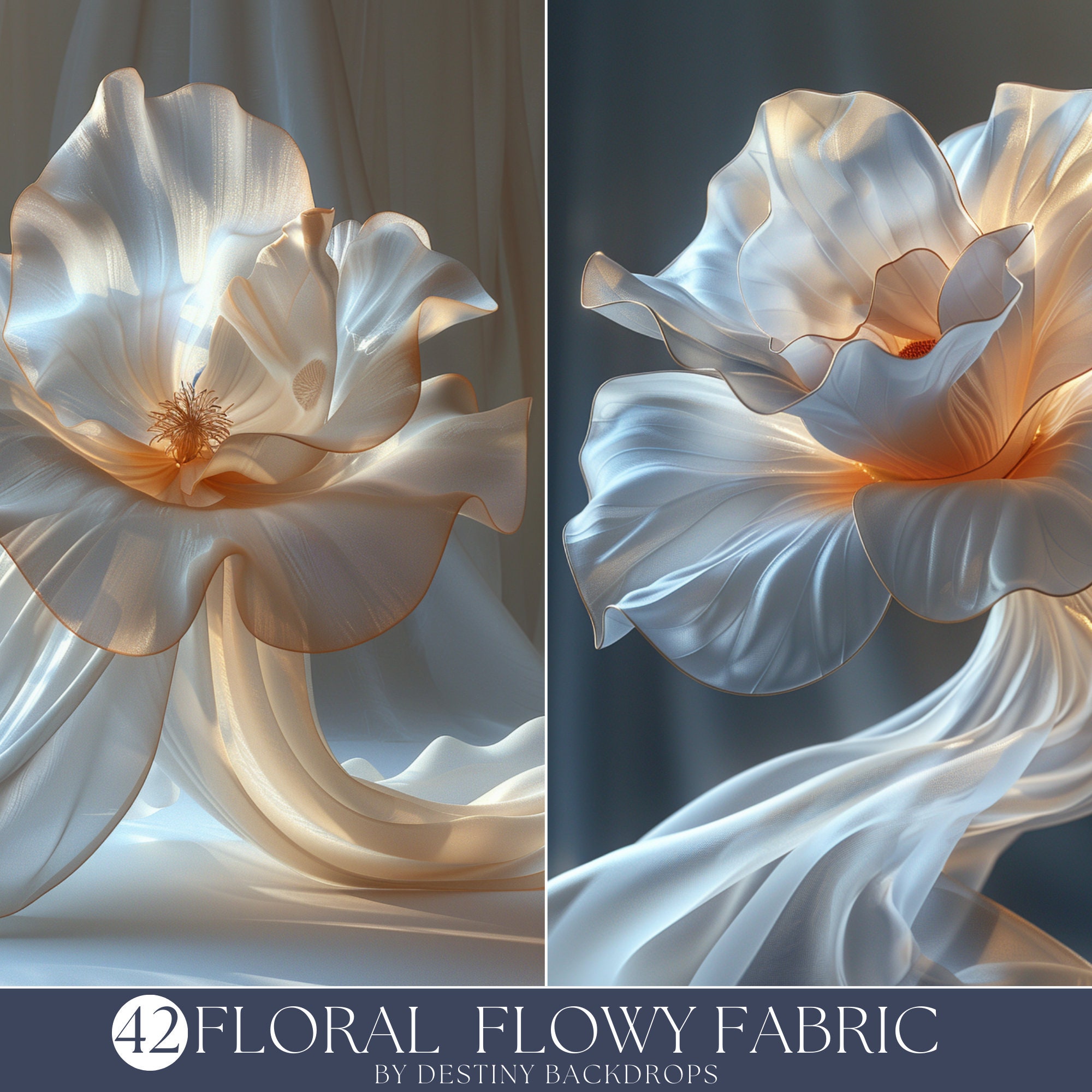 42 Flowy Fabric Backdrops Fine Art Digital Backdrops Maternity Backdrop ...