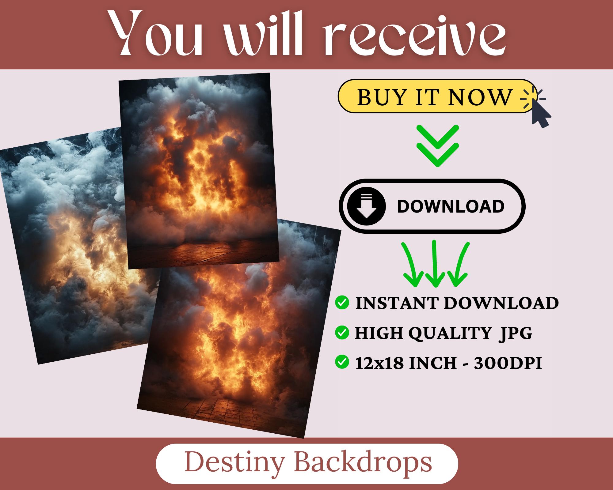 40 Fire and Smoke Digital Backdrops for Composite Photography ...