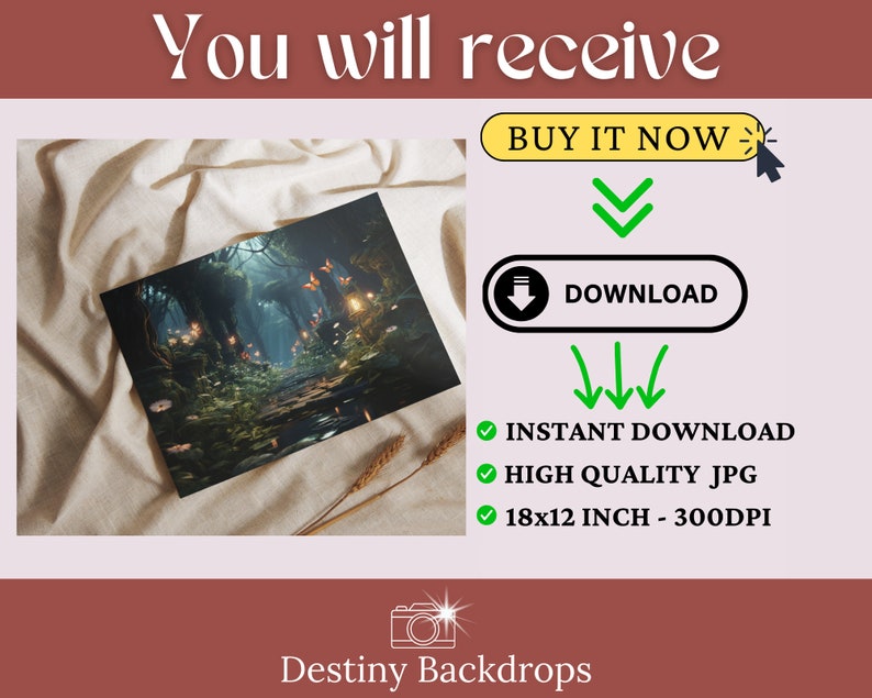 20 Enchanted Forest Path Digital Backdrops Bundle Enchanting - Etsy