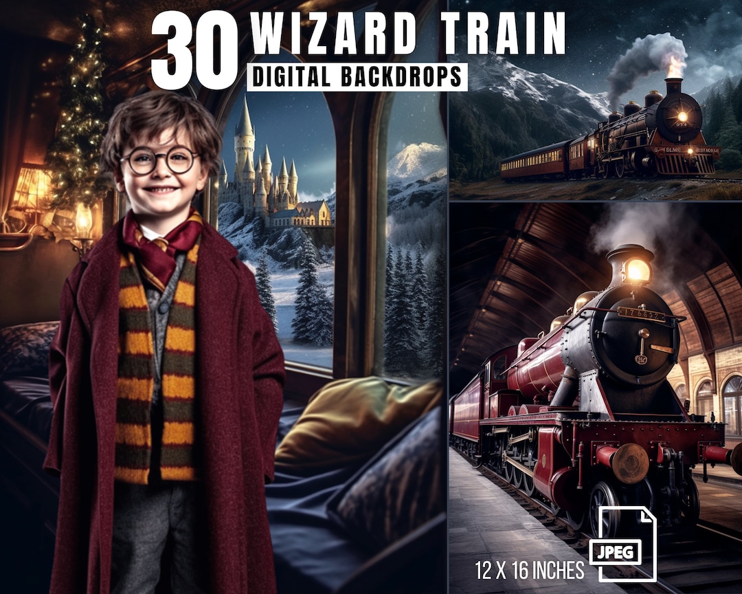 Magic Wizard Train Digital Download Photoshop Overlay Photography ...