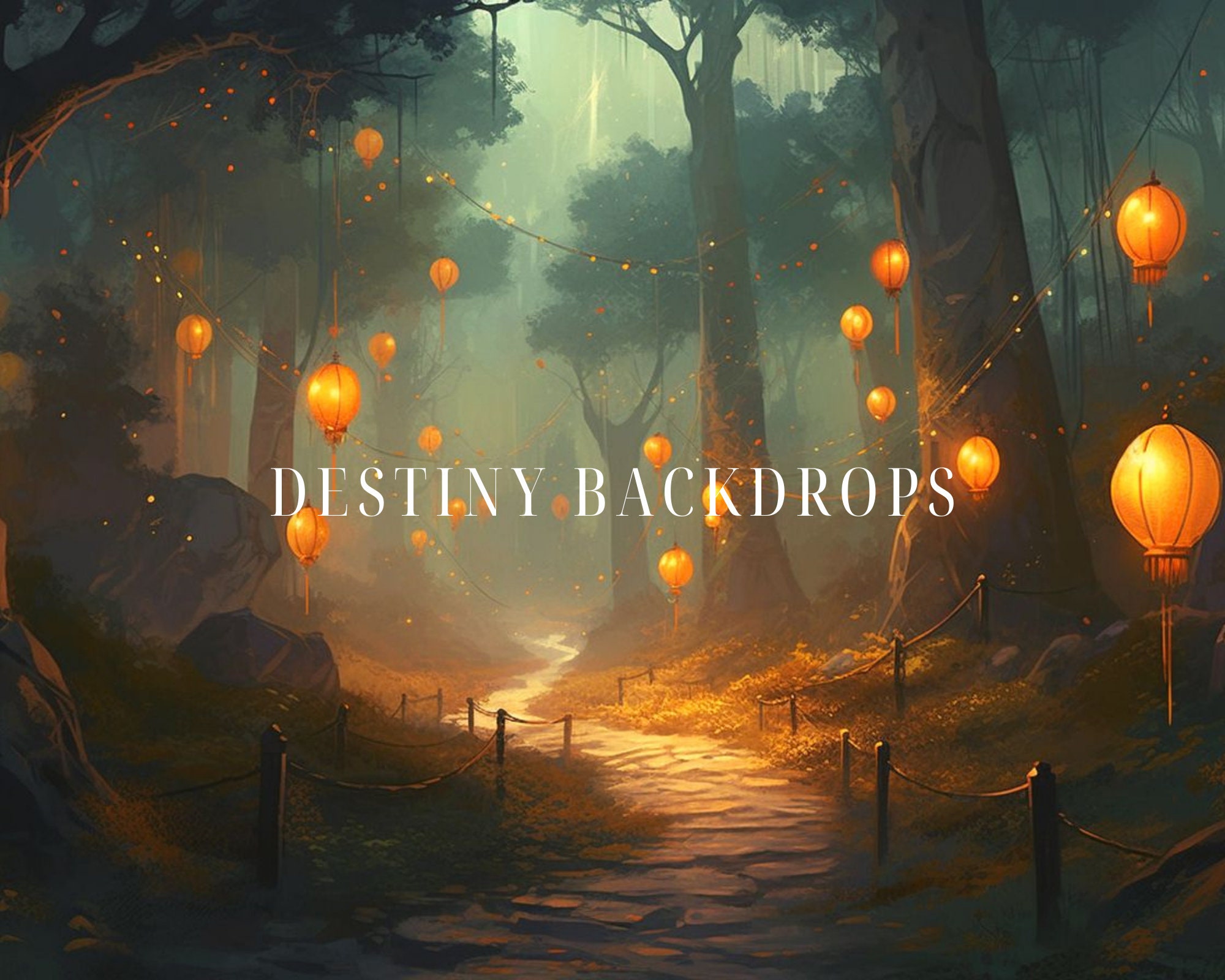 Spiritual Forest Backdrop Fantasy Forest Backdrop Enchanted Forest ...