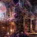 Fine Art Victorian Library Backdrop Floral Textured Art Lilac Flower ...