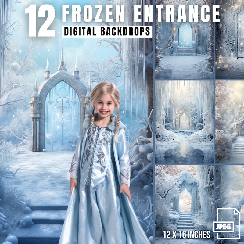 Frozen Backdrop - Etsy