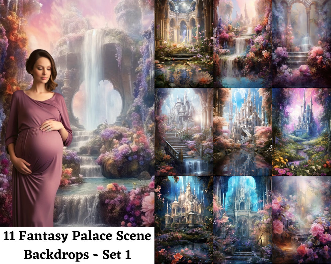 11 Fantasy Palace Backdrop Elegant Palace Backdrop Magical Landscape ...