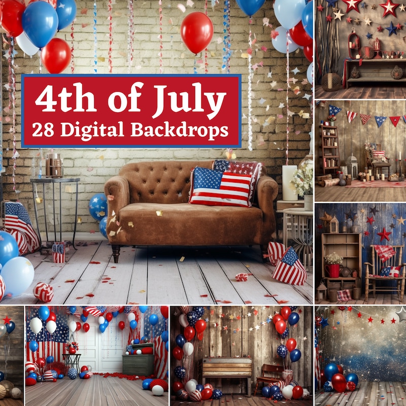 4th of July Backdrop - Etsy