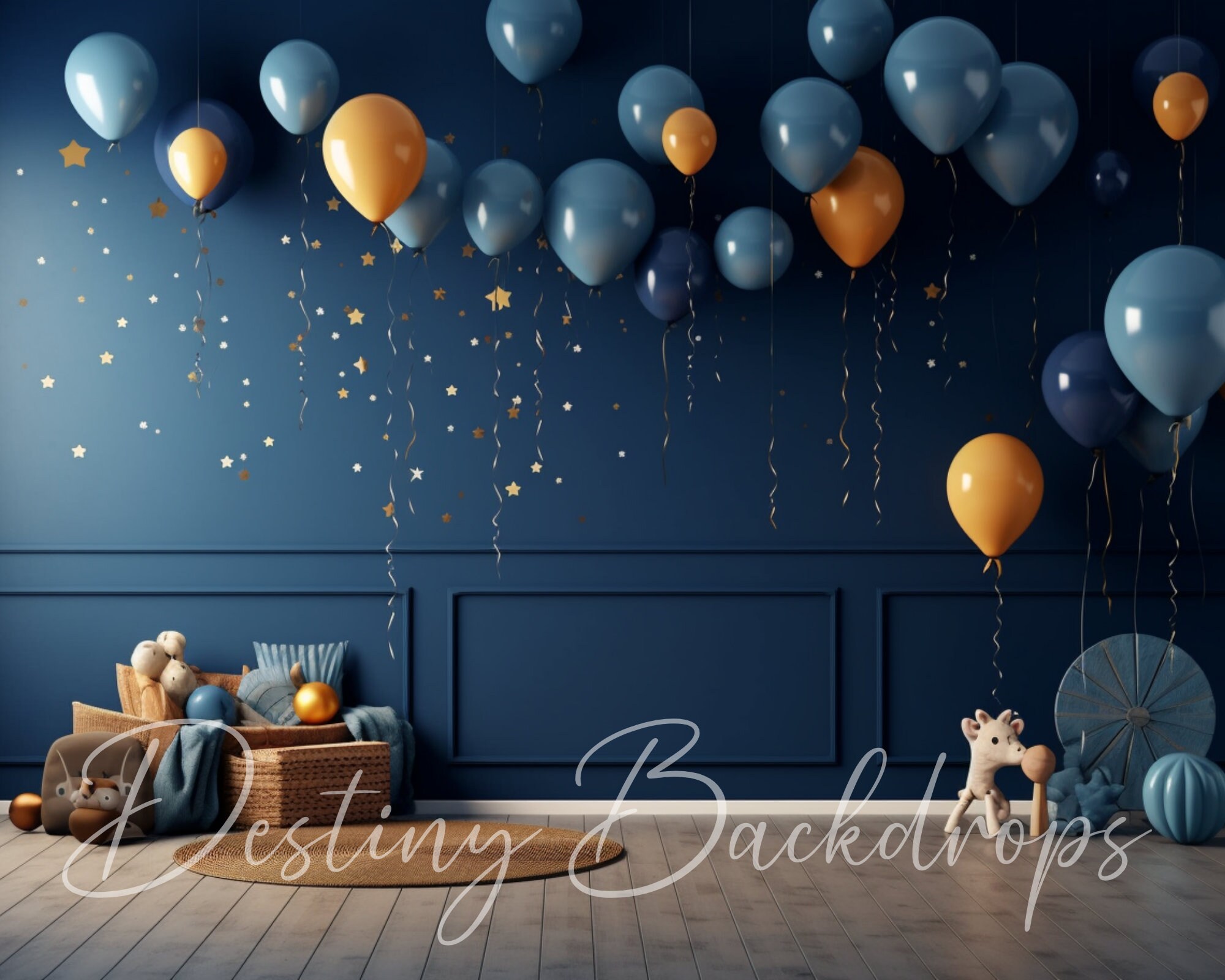 20 Kids Party Backdrops Celebration Digital Backdrops Family Birthday ...