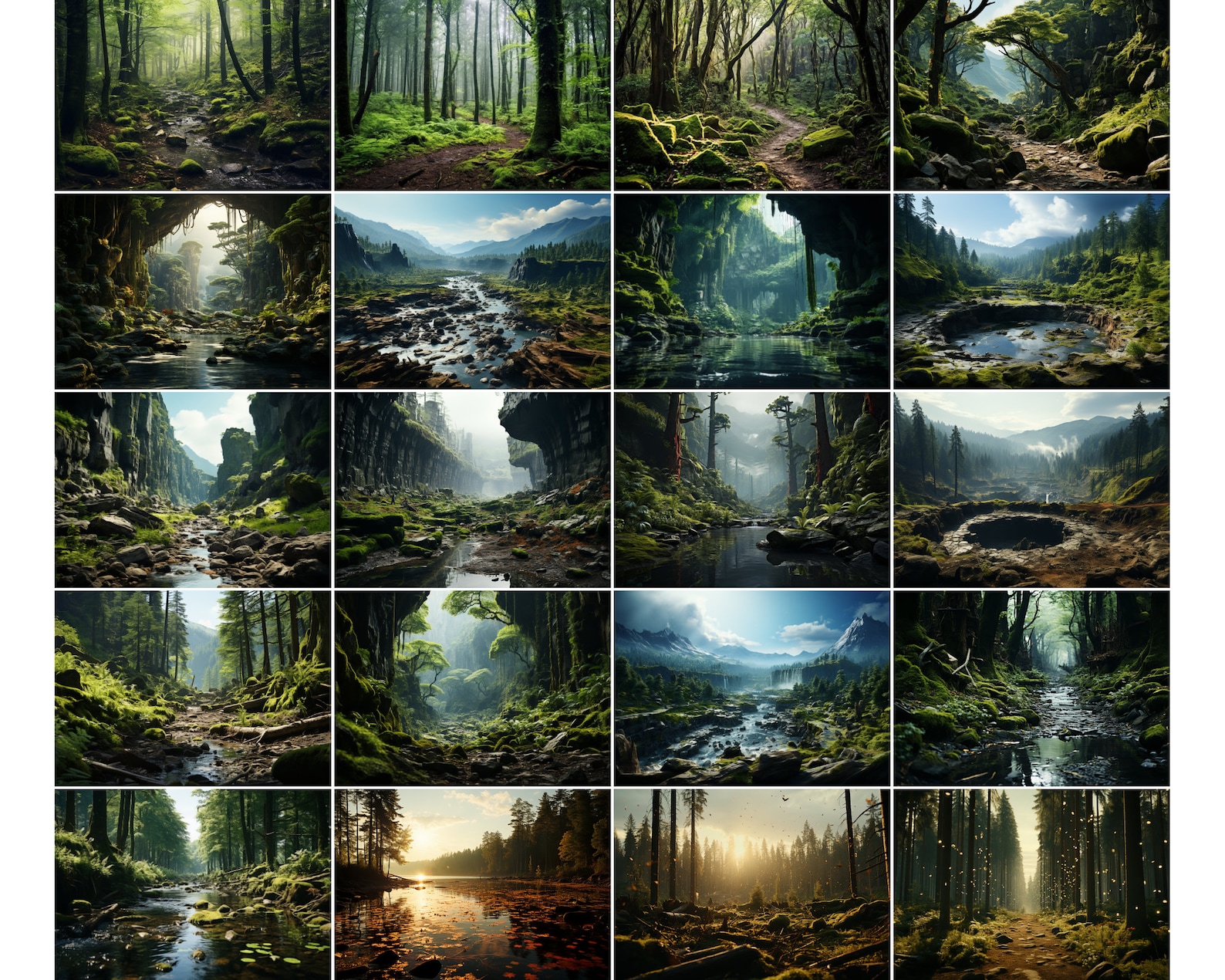 100 Deep Forest Digital Background Creative Composite Wild Forest ...