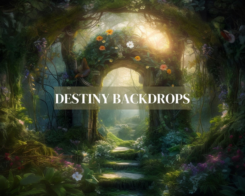 15 Fantasy Forest Backdrops Elven Forest Backdrop Magical Fairy Digital ...