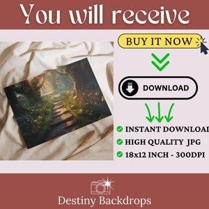 20 Fairytale Forest Path Digital Backdrops Bundle Enchanting Medieval ...