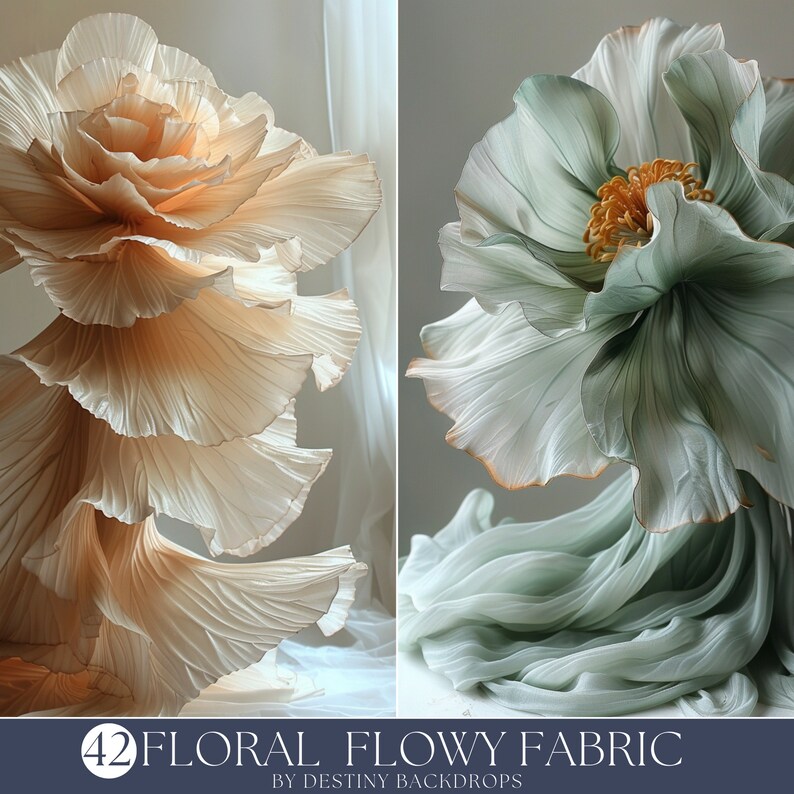 42 Flowy Fabric Backdrops Fine Art Digital Backdrops Maternity Backdrop ...