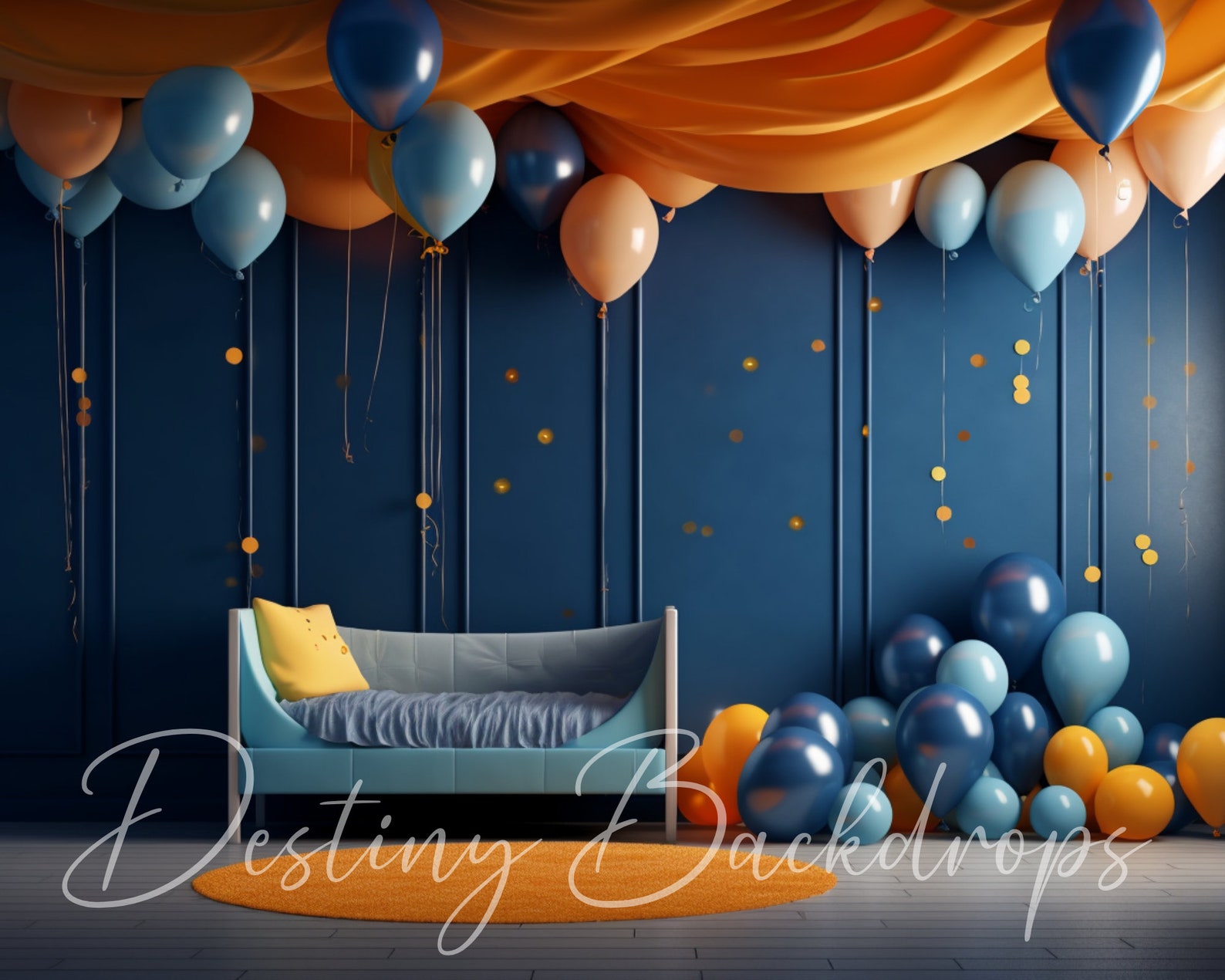 20 Kids Party Backdrops Celebration Digital Backdrops Family Birthday ...