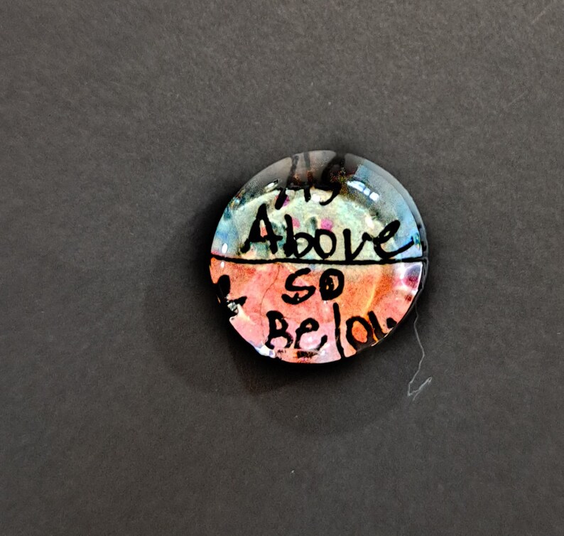 STUCK ON U small Glass Art Magnets With Inspiration & Intention - Etsy