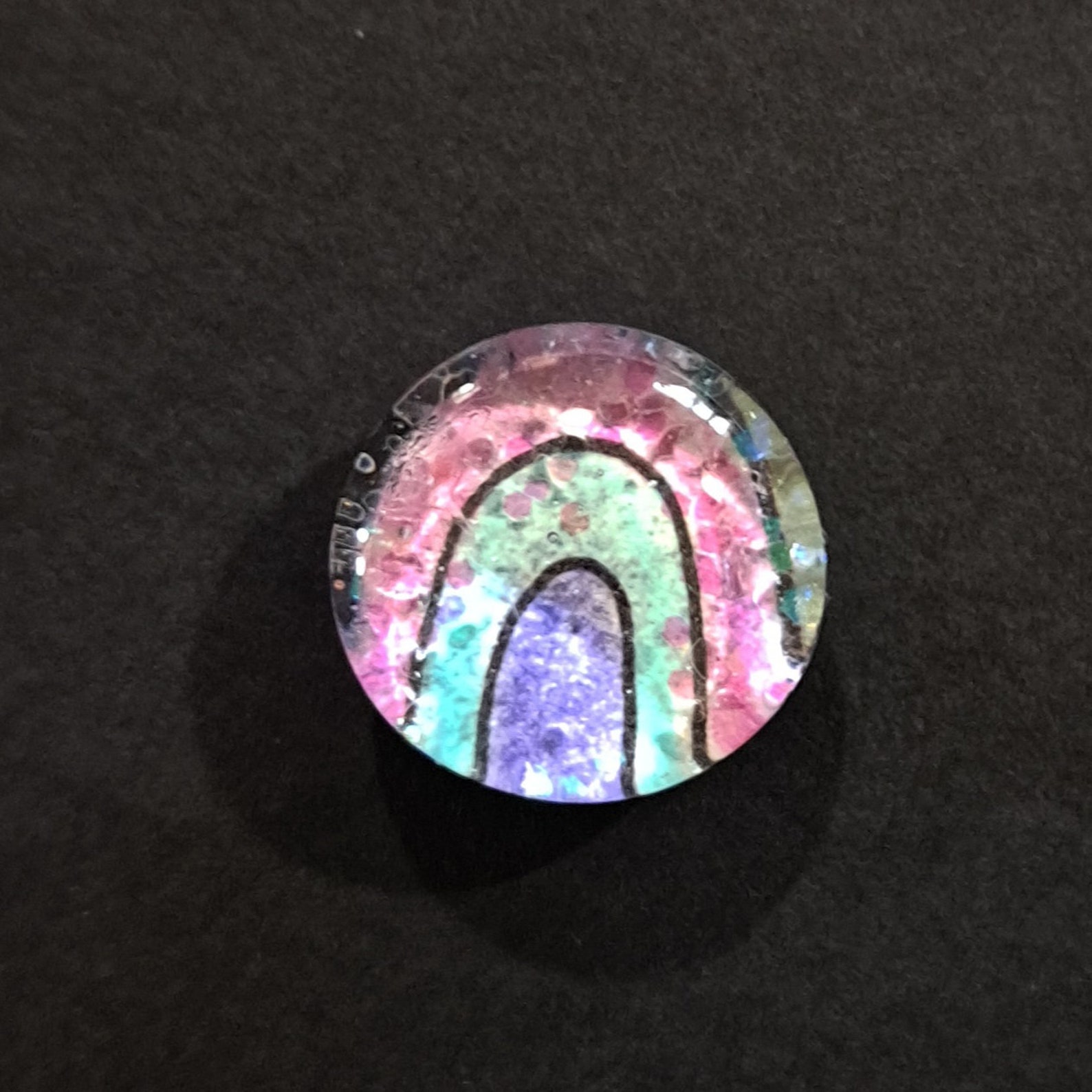 STUCK ON U small Glass Art Magnets With Inspiration & Intention - Etsy