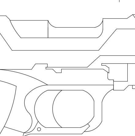 9mm Sci-fi Handgun Template - Etsy