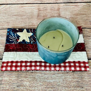 Quilted Flag Mug Rug/placemat Embroidery Design 5 SIZES - Etsy