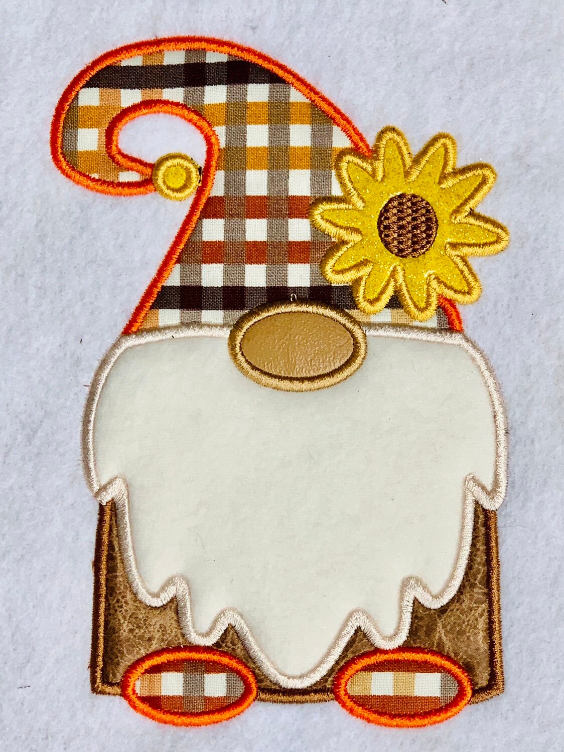 Fall Gnome Applique Embroidery File 2 Sizes - Etsy