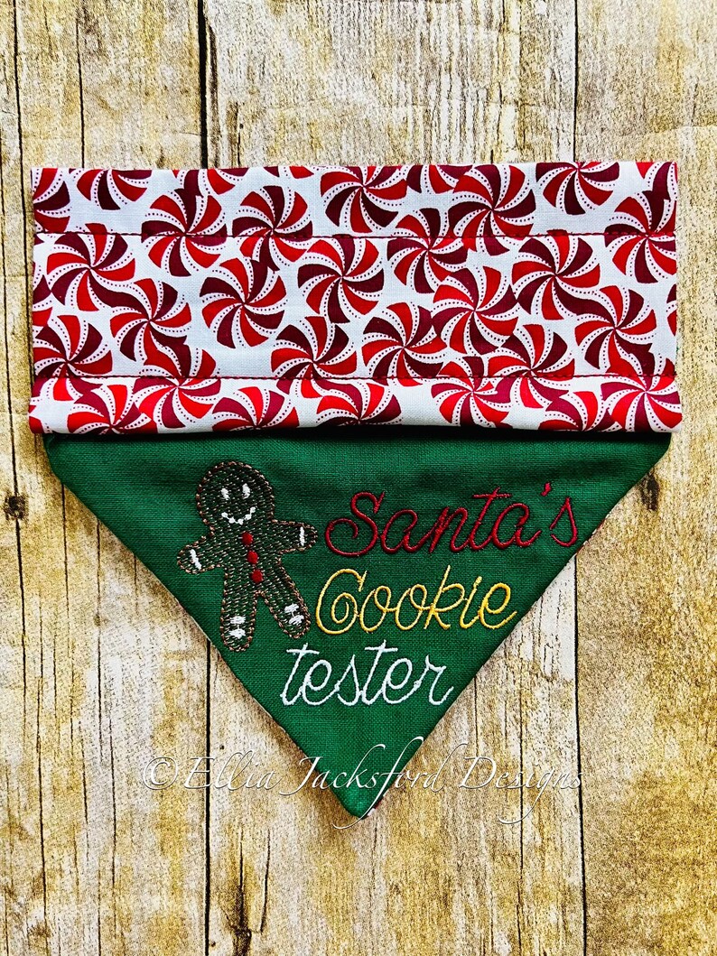 ITH Christmas Pet Bandana Embroidery Design SET OF 3 - Etsy