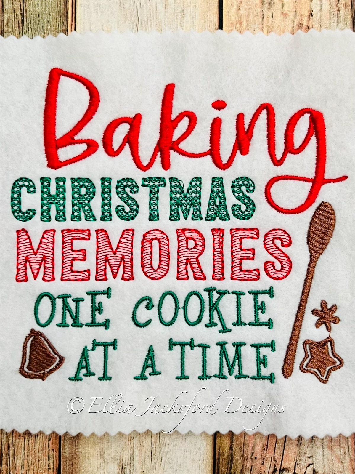Christmas Baking Bundle 5x7 Embroidery Design SET OF 7 - Etsy