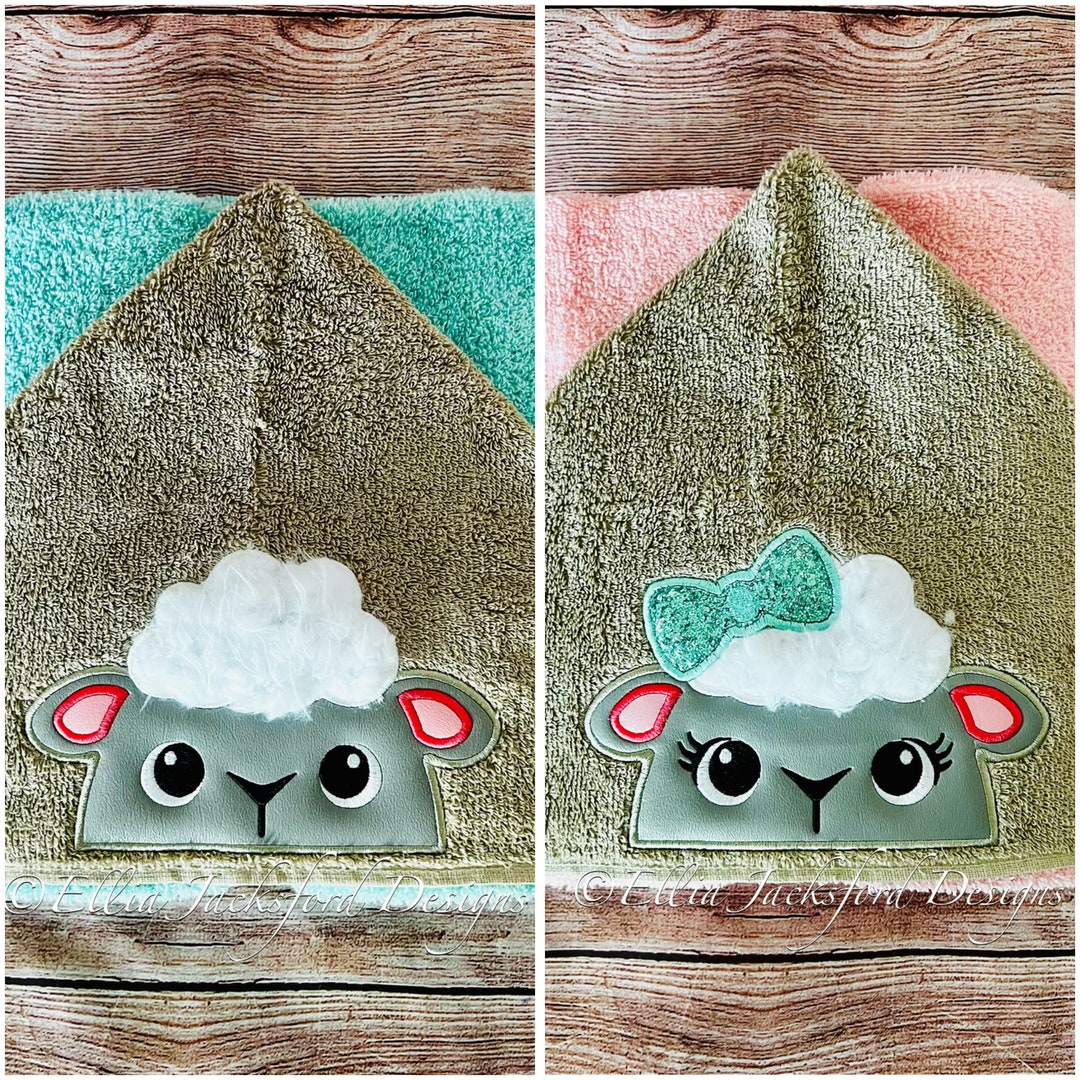 Lamb Couple Peeker Embroidery Design 2 SIZES - Etsy