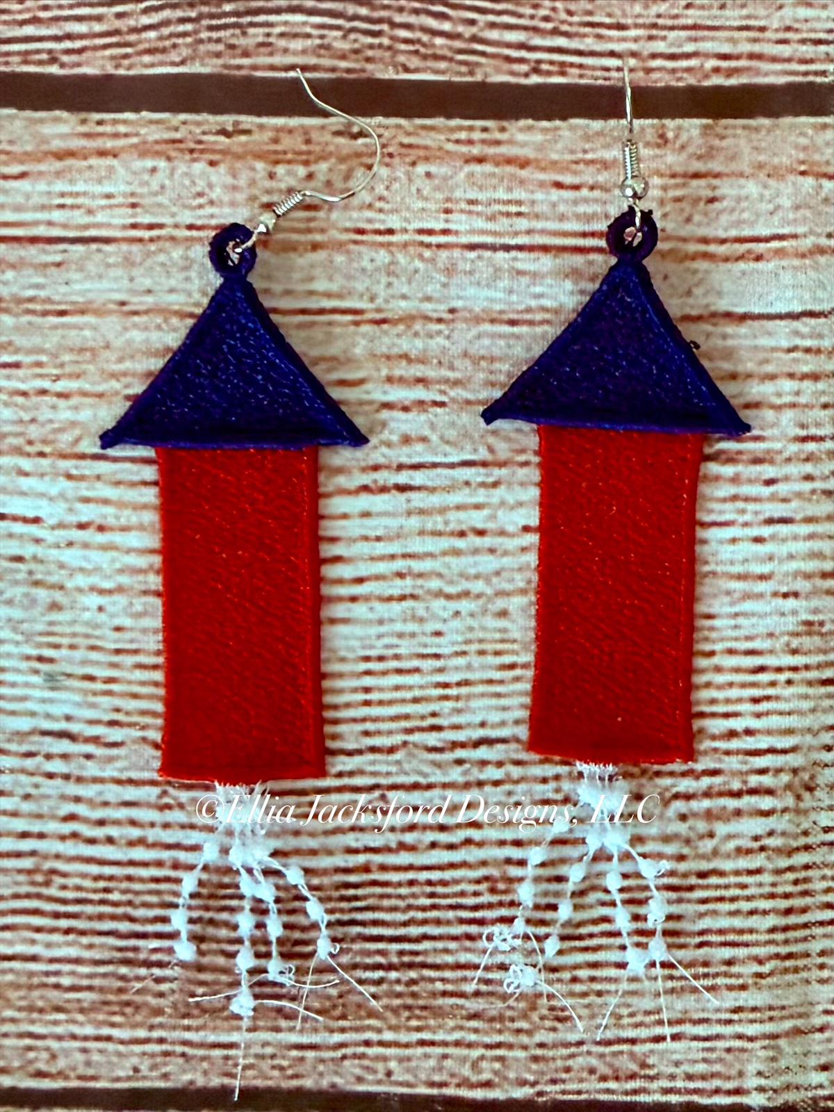 FSL Americana Earring Embroidery Design Bundle - Etsy
