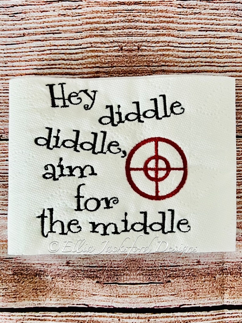 Sarcastic Toilet Paper Embroidery Design SET OF 6 - Etsy