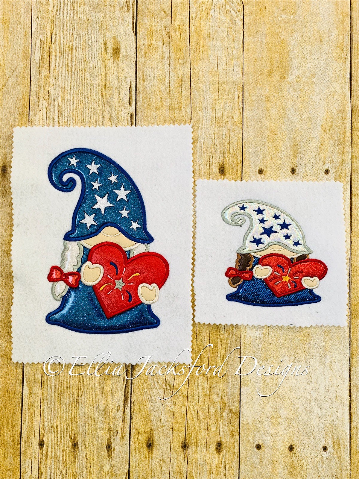 Americana Gnomes Applique Embroidery Design - Etsy