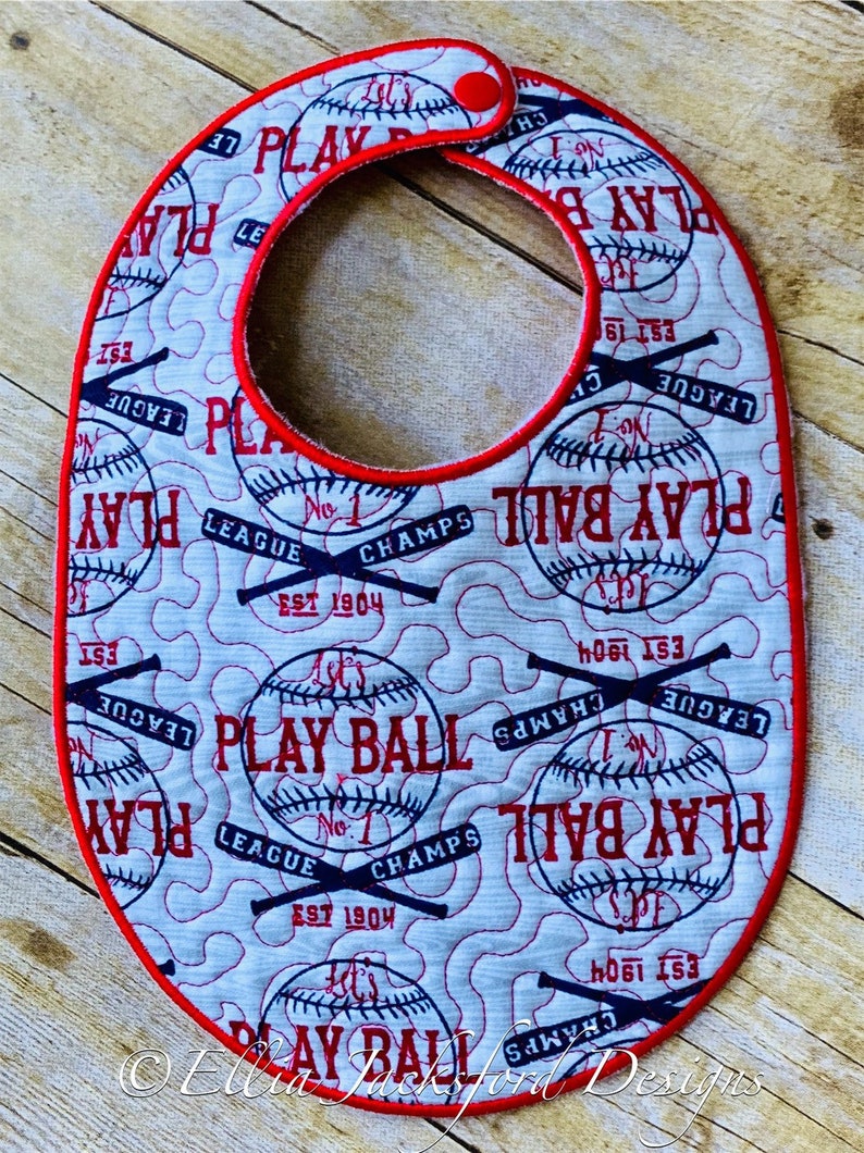 ITH Bib Embroidery Design 2 SIZES! - Etsy