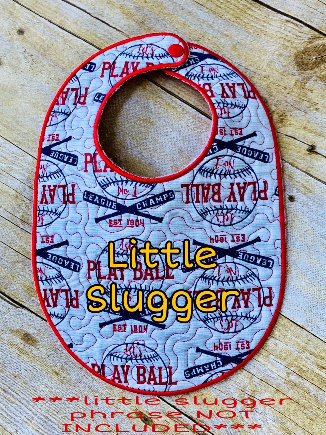 ITH Bib Embroidery Design 2 SIZES! - Etsy