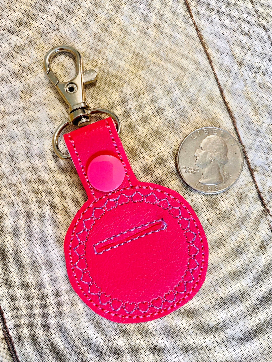ITH Coin Keeper Heart Keyfob Embroidery File - Etsy