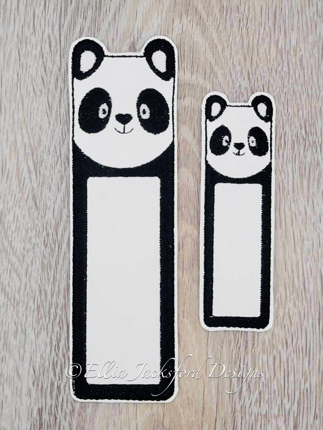 Panda Bear Bookmark Embroidery Design 2 SIZES - Etsy