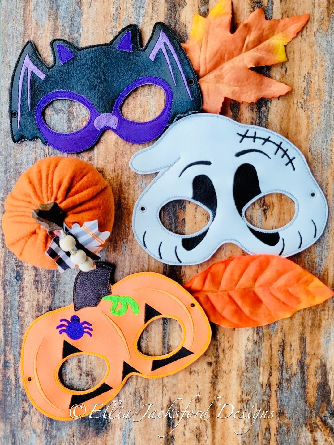 ITH Halloween Mask Embroidery Design SET OF 3 - Etsy