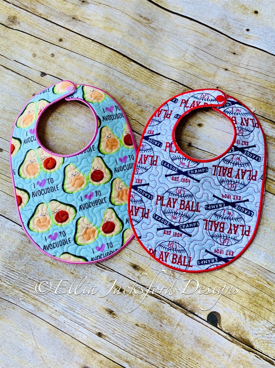ITH Bib Embroidery Design 2 SIZES! - Etsy