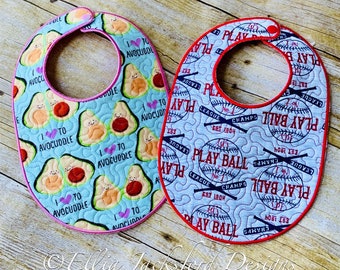 ITH Santa Bib Machine Embroidery Design 6x10 & 8x12 or 8x11 - Etsy