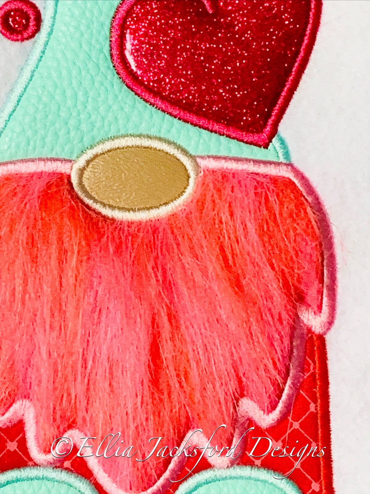 Valentine Heart Gnome Applique Embroidery Design 2 SIZES - Etsy